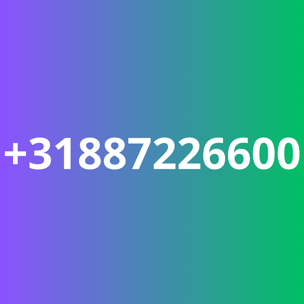 Telefoonnummer +31887226600: een nummer van Rabobank - Bookd